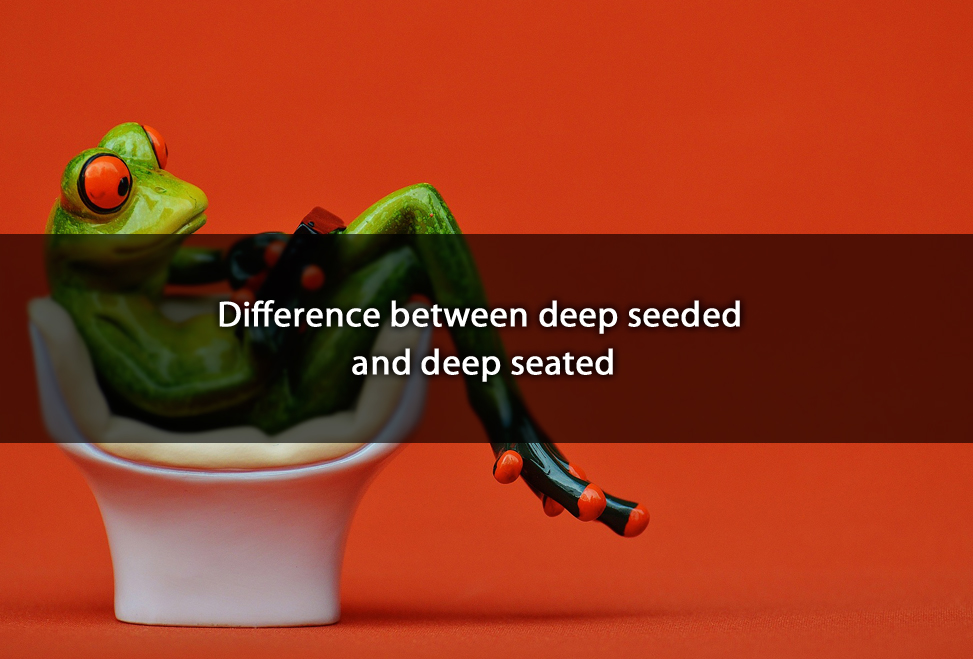 Difference between deep seeded and deep seated Difference between deep seeded and deep seated